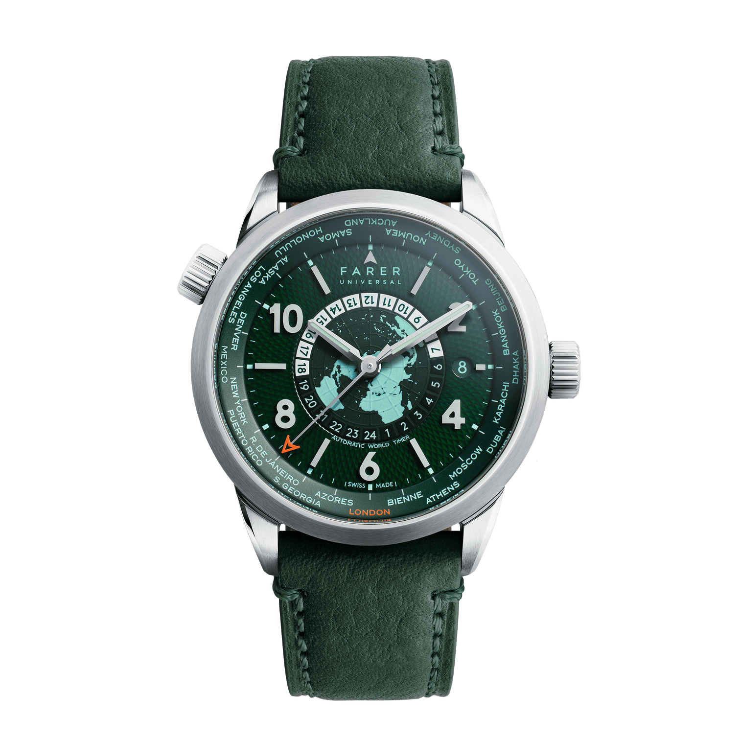 Farer - Discovery - 39.5mm Swiss-Made Three Hand Automatic Watch